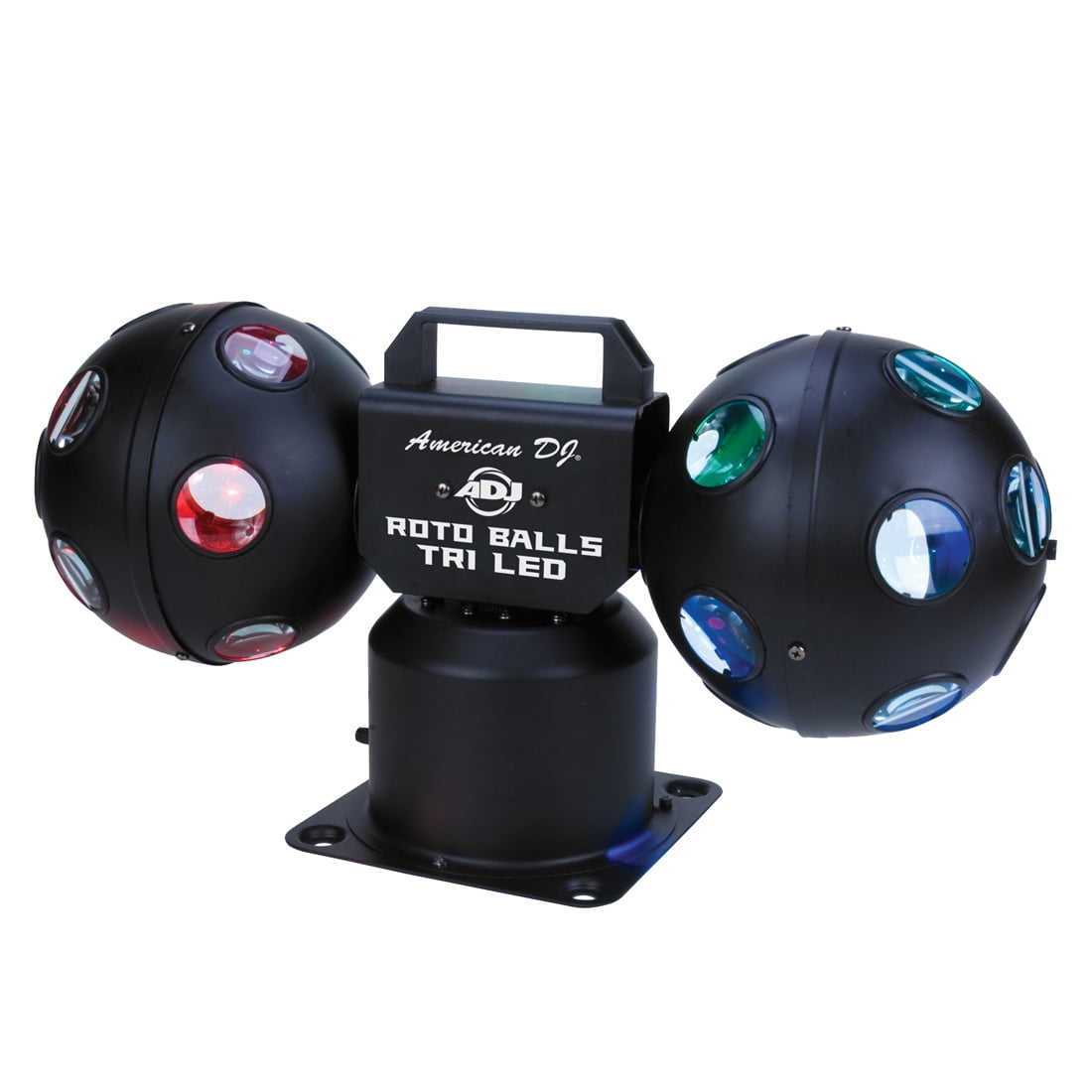 American DJ DISCO ROTATOR SPINNER ROTO BALLS TRI LED Dual Rotating Ball ...
