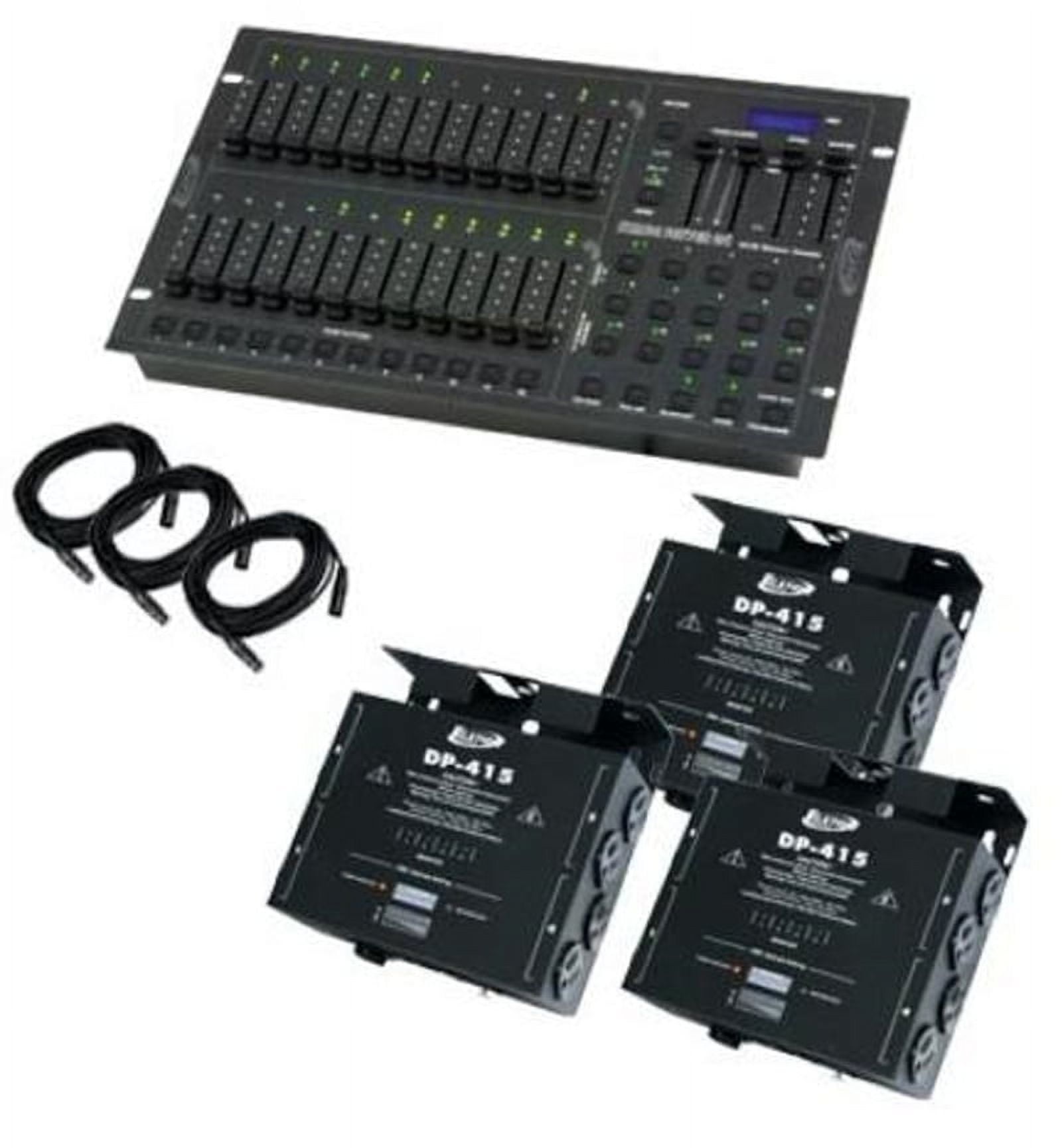 American DJ STAGE PAK 2 Stage Setter-24 Controller And 3 Dp-415 Dimmer ...