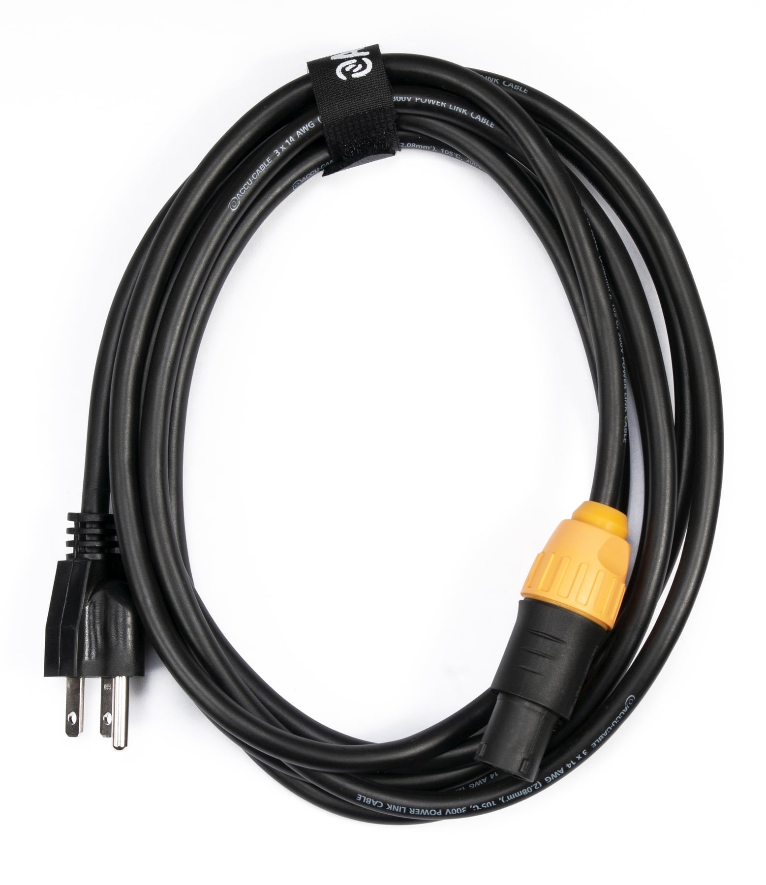 Accu-Cable SIP1MPC15 Outdoor 15' Power Twist Lock To 3-Prong Edison ...