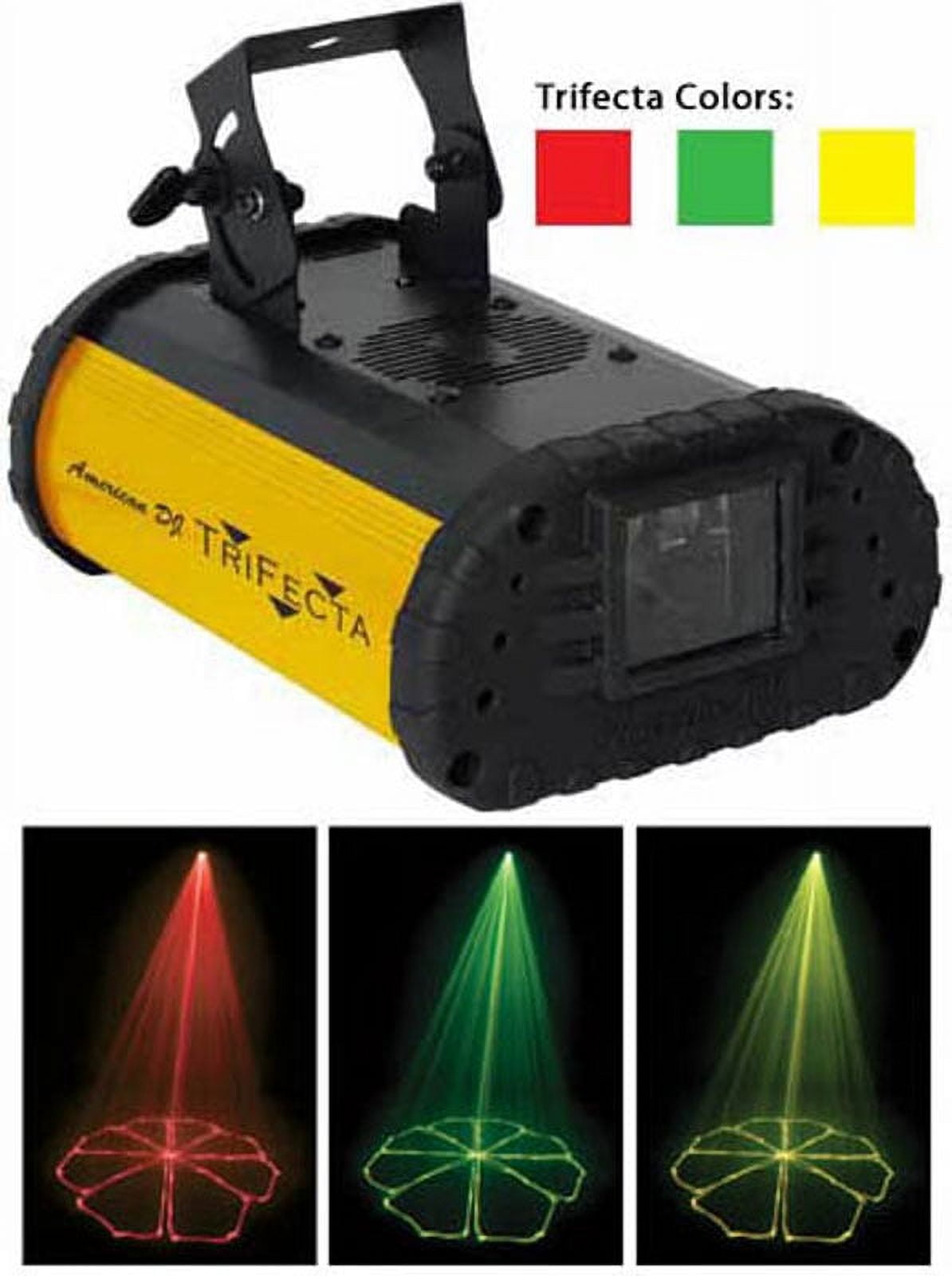 American DJ TRIFECTA Pro Lighting 3-Channel Club Multi Color Laser ...