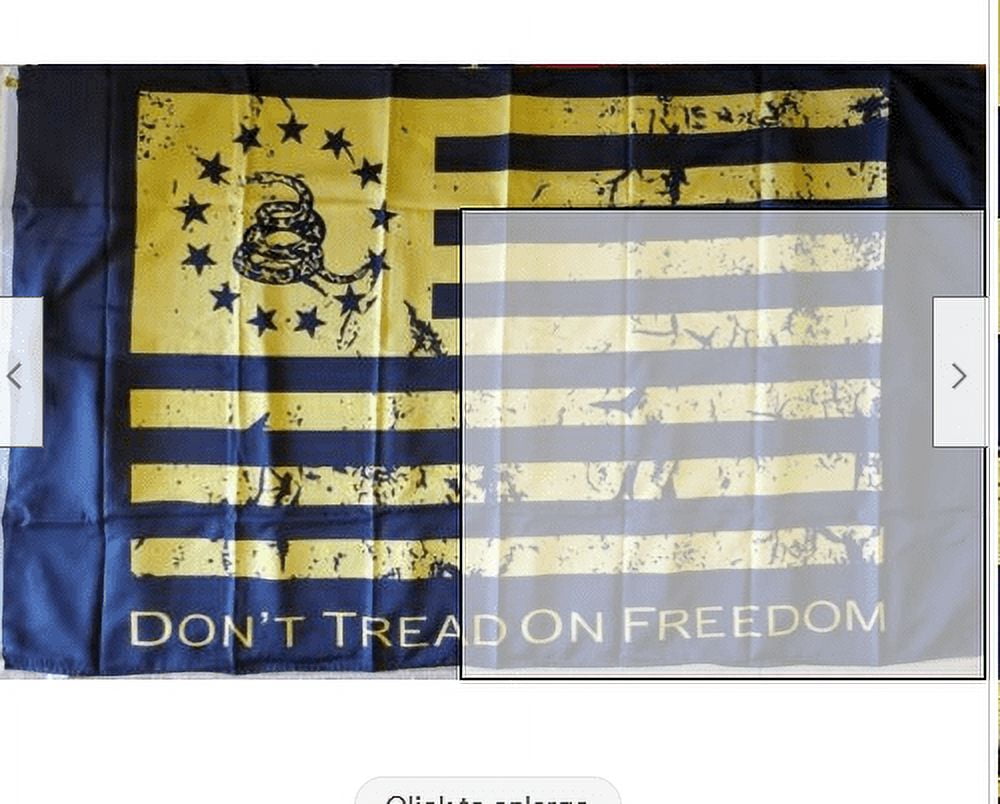 American DONT TREAD ON FREEDOM GADSDEN FLAG VINTAGE Tactical USA 3X5 ...