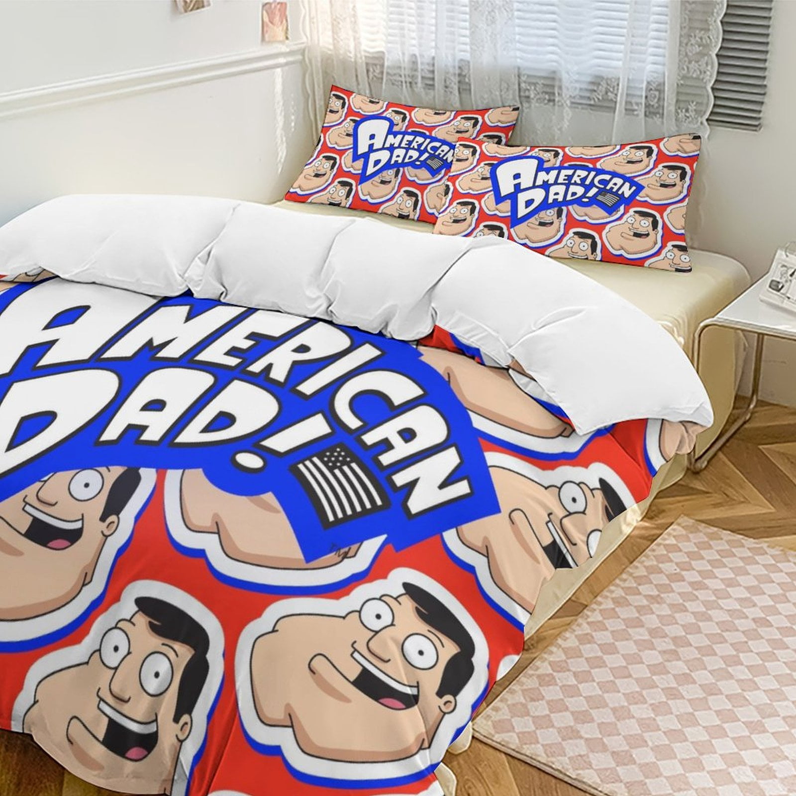 American Dad 3 Piece Bedding Set Soft Comforter Theme Room Decor ...