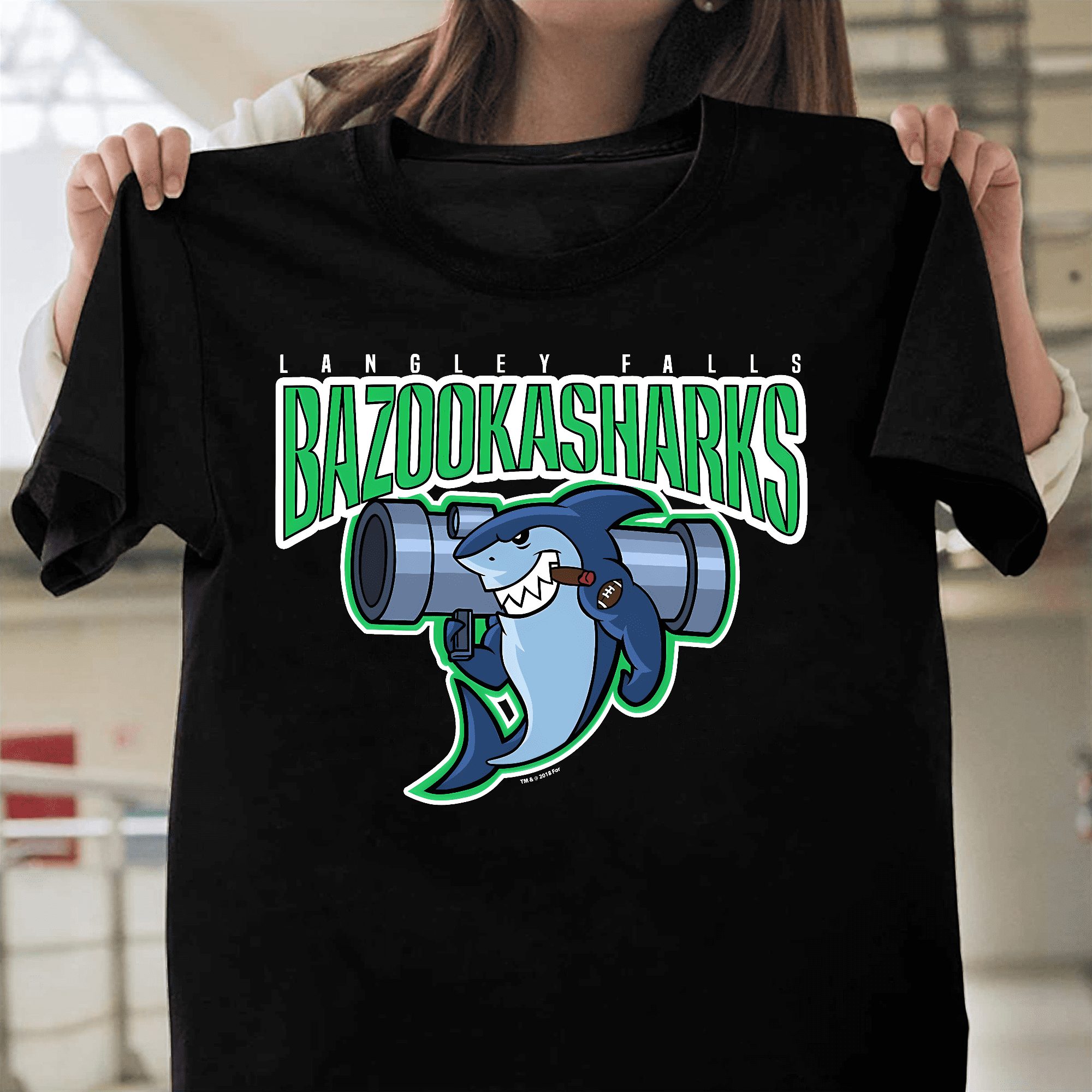 American Dad Bazooka Sharks Arena Football Team Stan Smith Cartoon Art ...