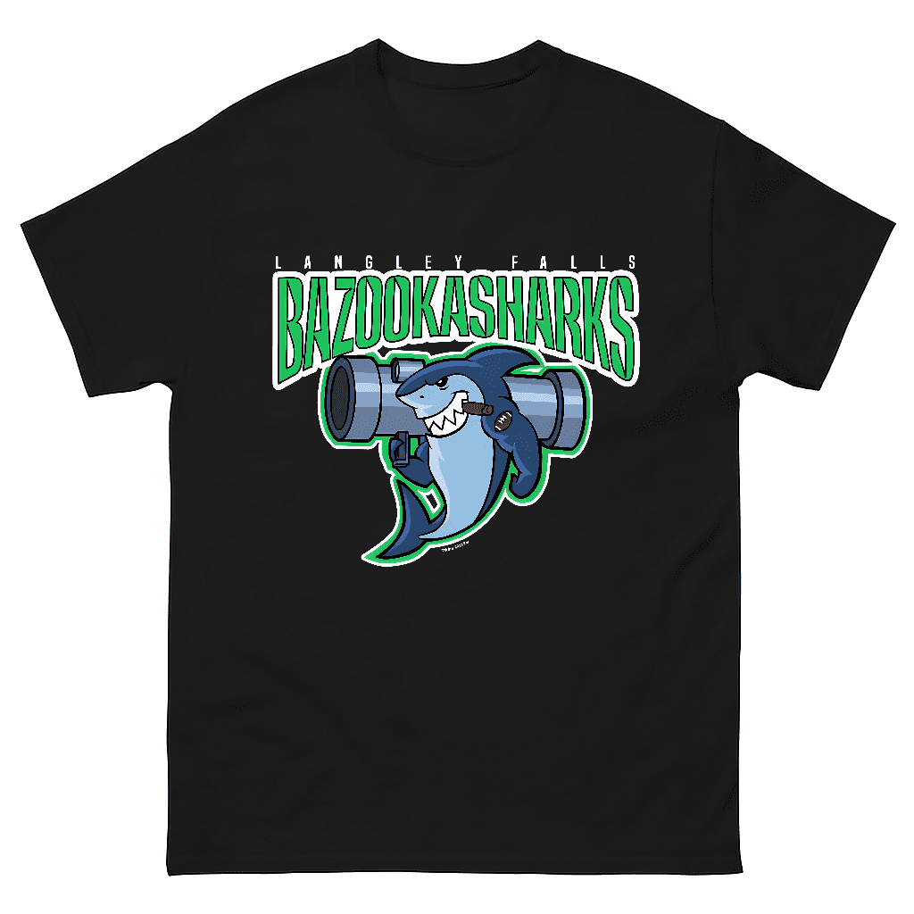 American Dad Bazooka Sharks Cartoon Fan Art Unisex T-Shirt V40741 ...