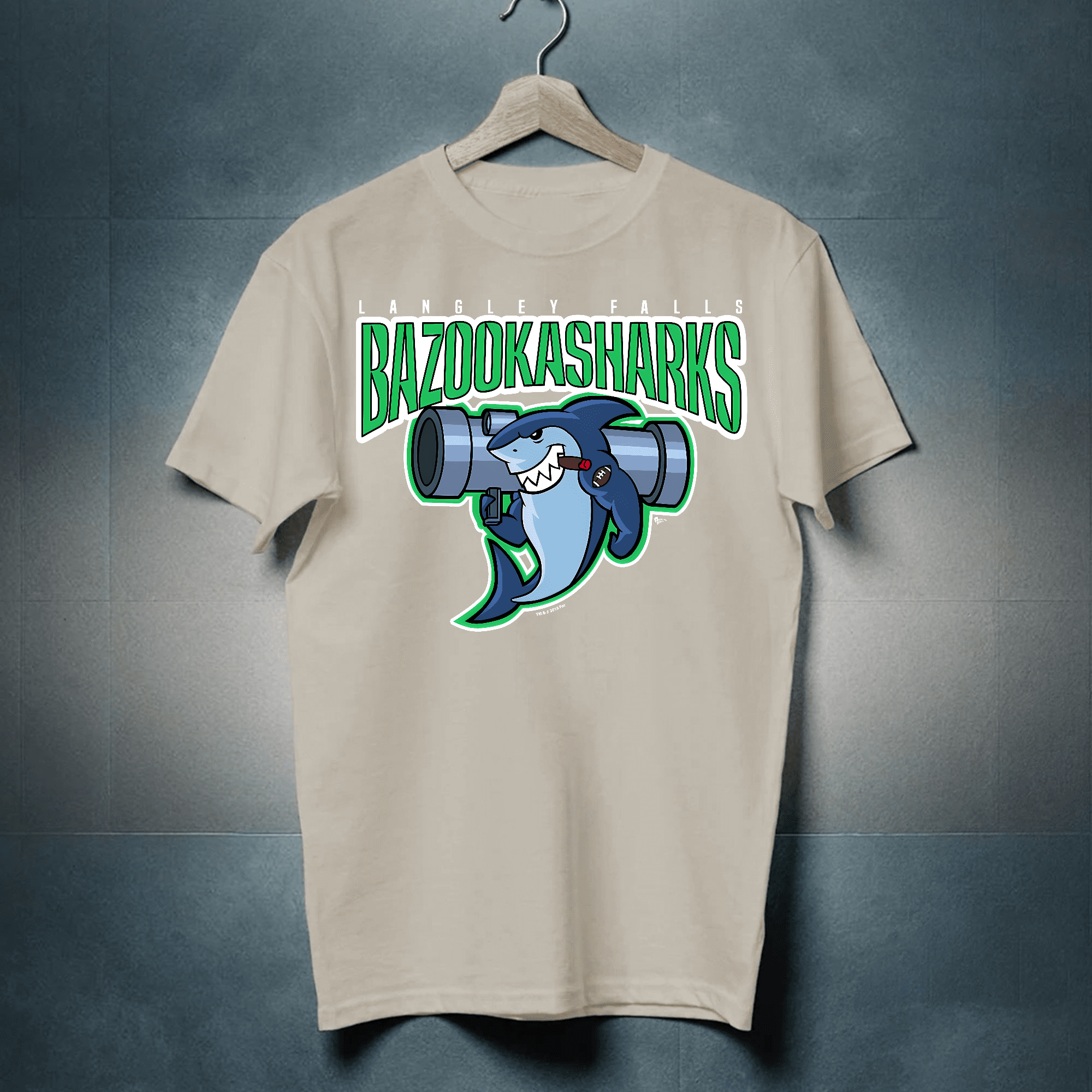 American Dad Bazooka Sharks Logo T-Shirt - Walmart.com