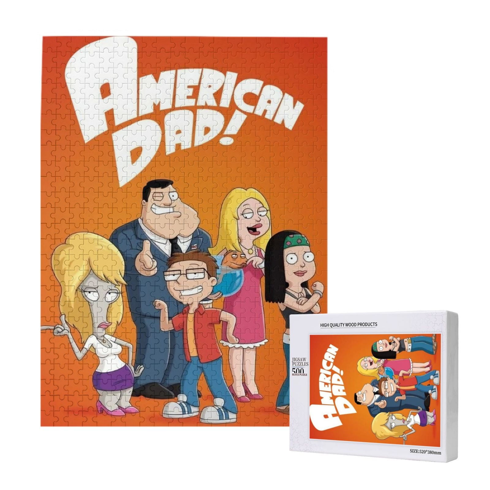 American Dad Jigsaw Puzzle Interactive Brain Teaser Board Game for ...