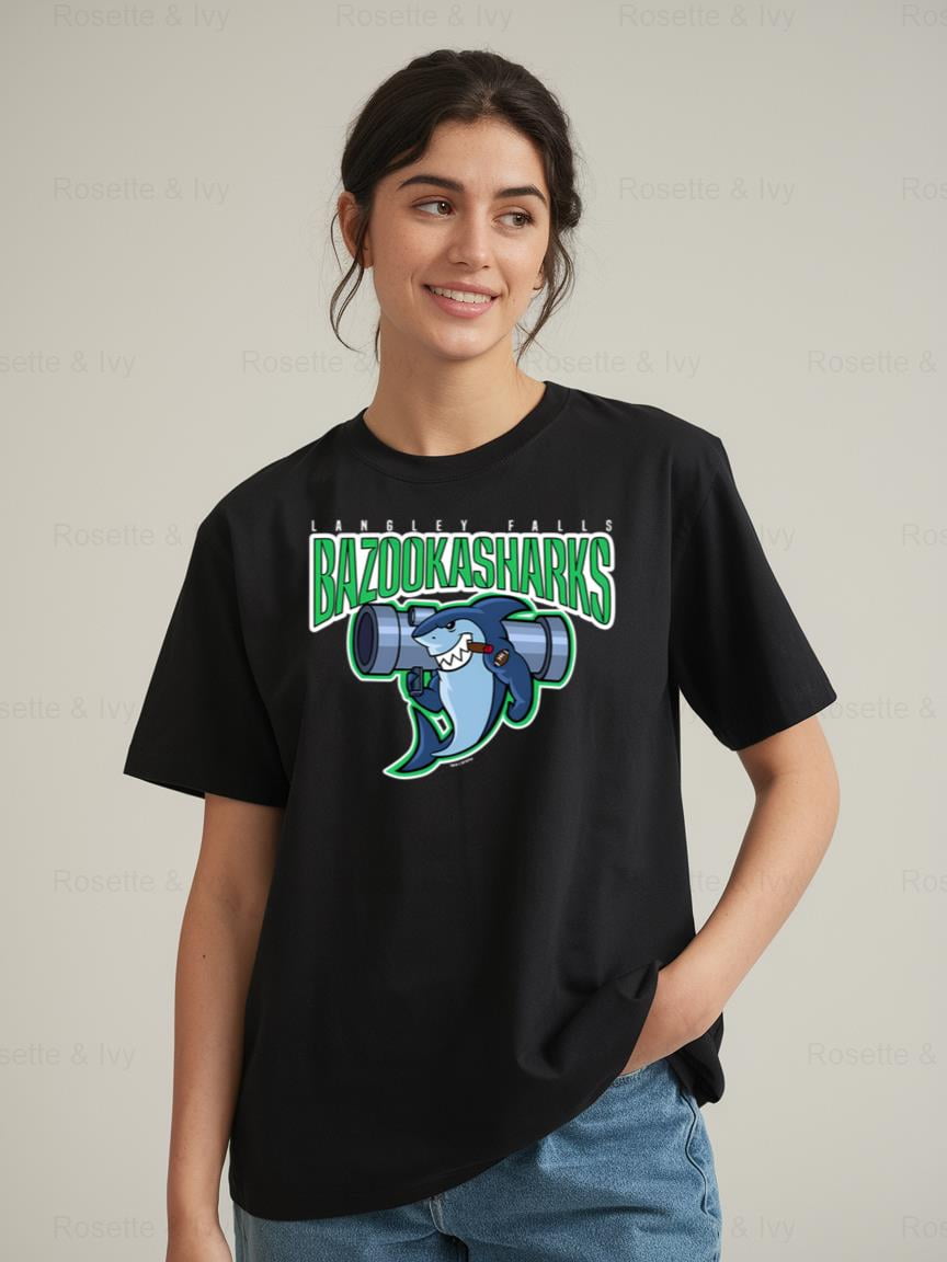 American Dad T Shirt Bazooka Sharks Bold Cartoon Humor Style, for unisex up to 5XL - Walmart.com
