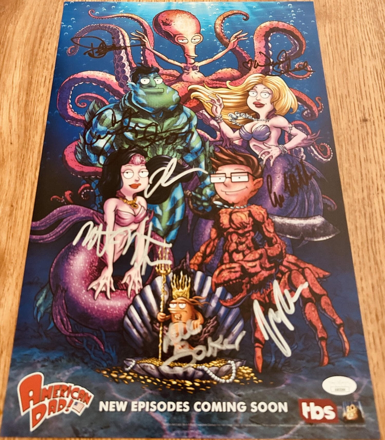 American Dad cast autographed 2018 Comic-Con poster Curtis Armstrong ...
