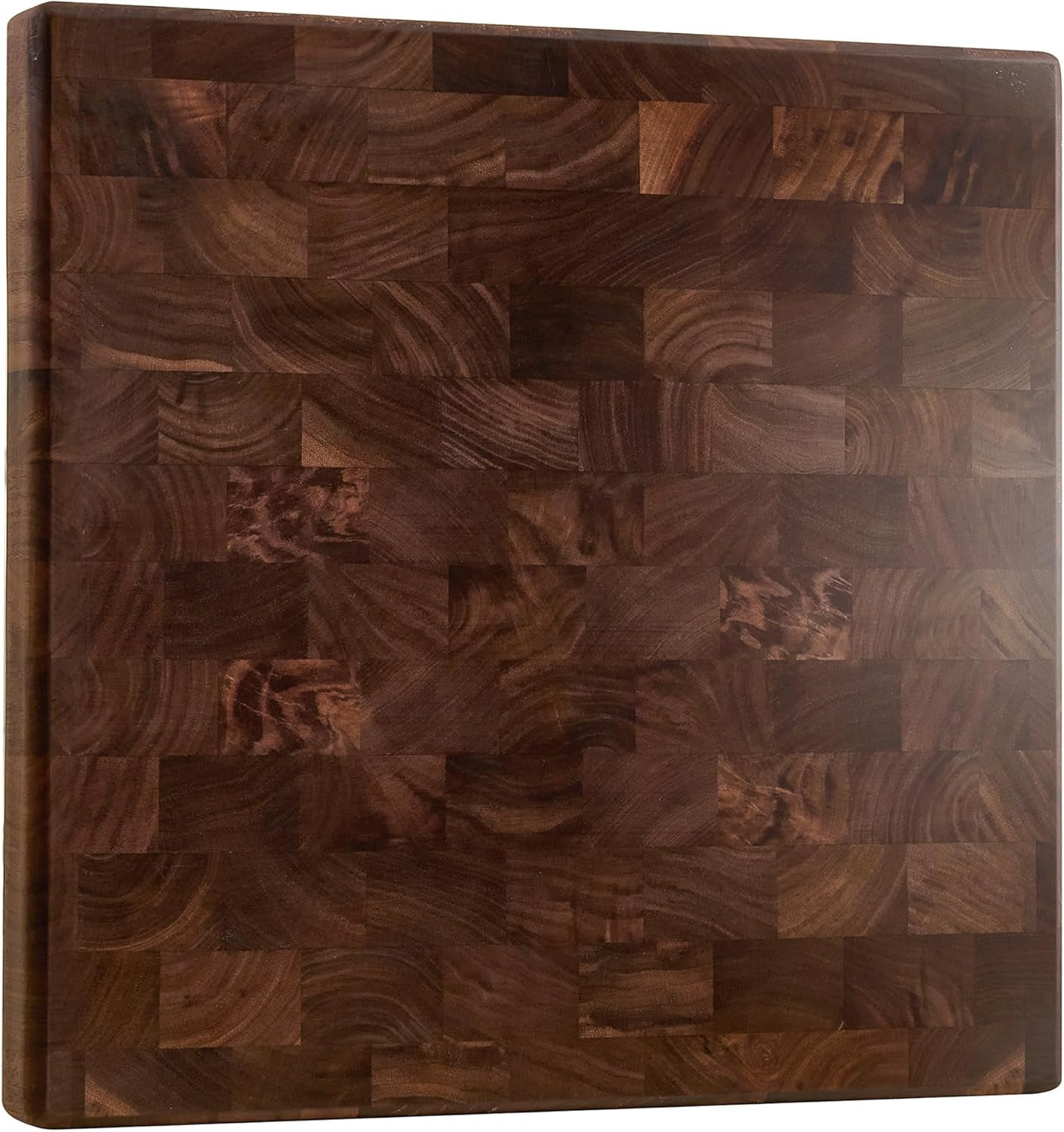 American Dark Walnut Wood Cutting Board Large, Square 14x14 x1.2in for ...