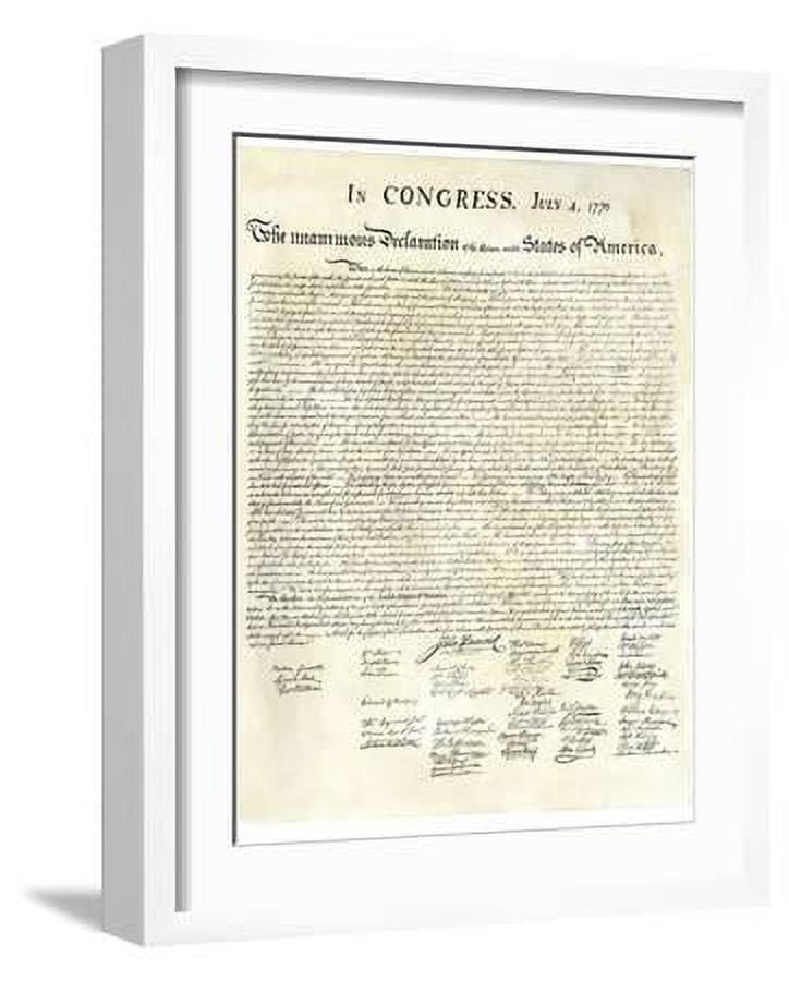 American Declaration of Independence, c1776, World Culture Framed Art ...