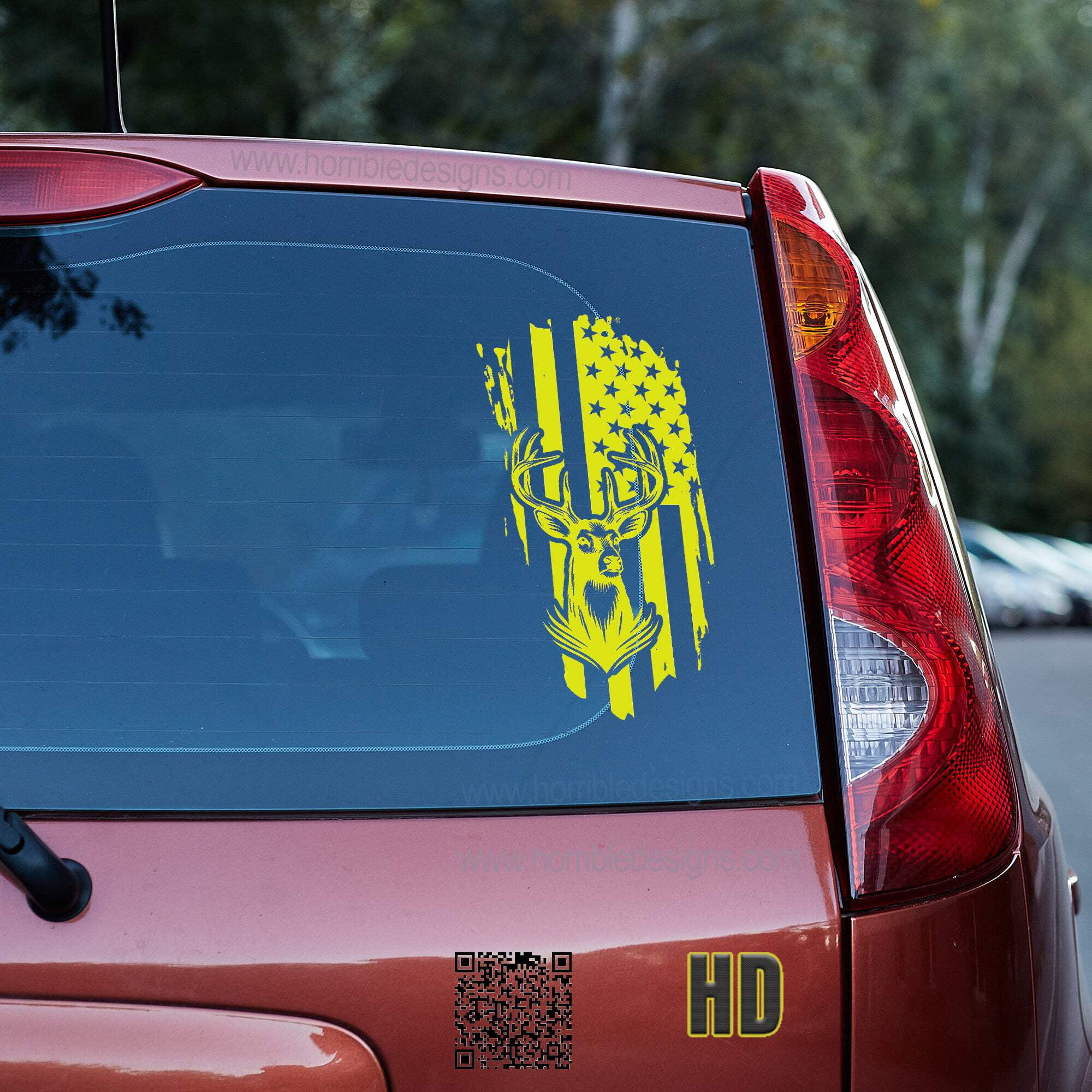American Deer - Vinyl decal,SUV decal, Truck Decal, Car Decal, Hunter ...