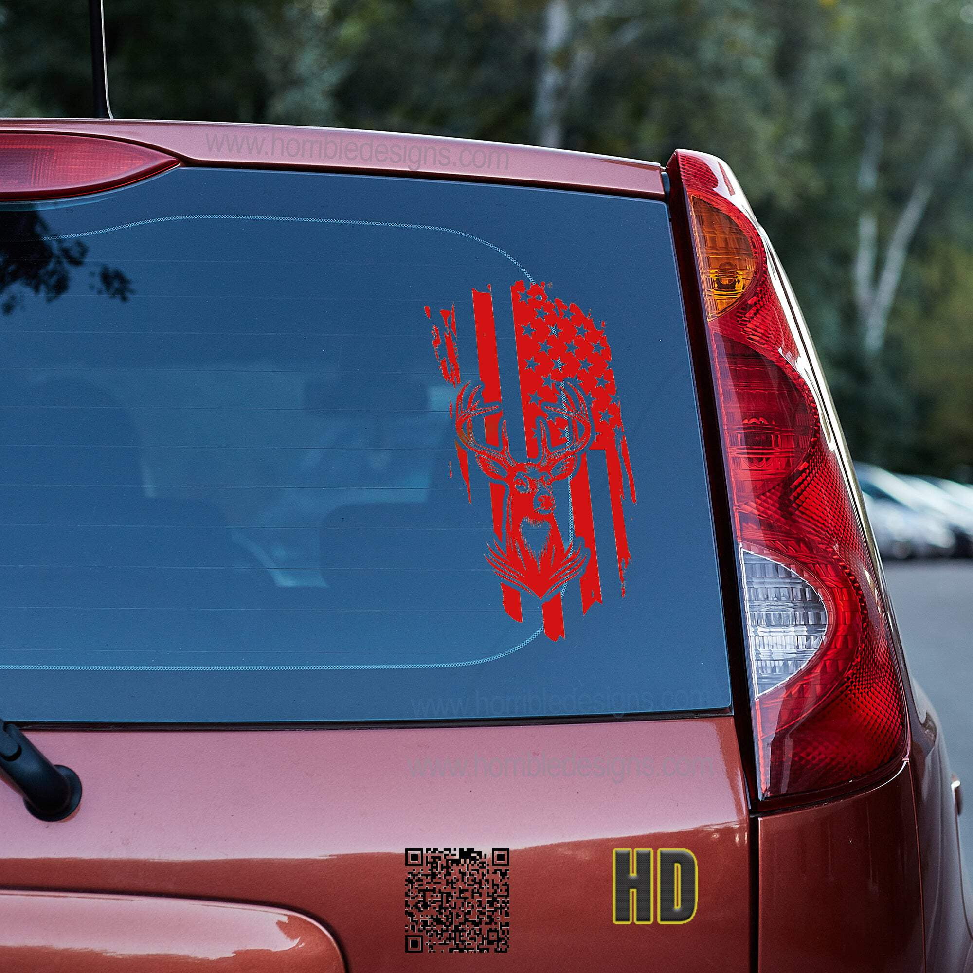 American Deer - Vinyl decal,SUV decal, Truck Decal, Car Decal, Hunter ...