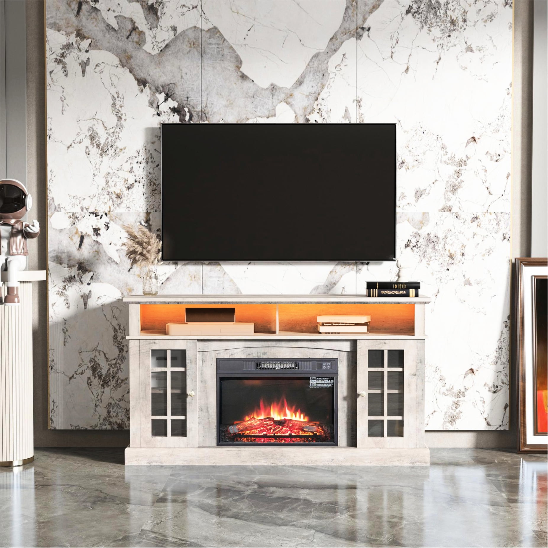 American Design Aesthetic - Smokeless Flame Effect - Main Living Space ...