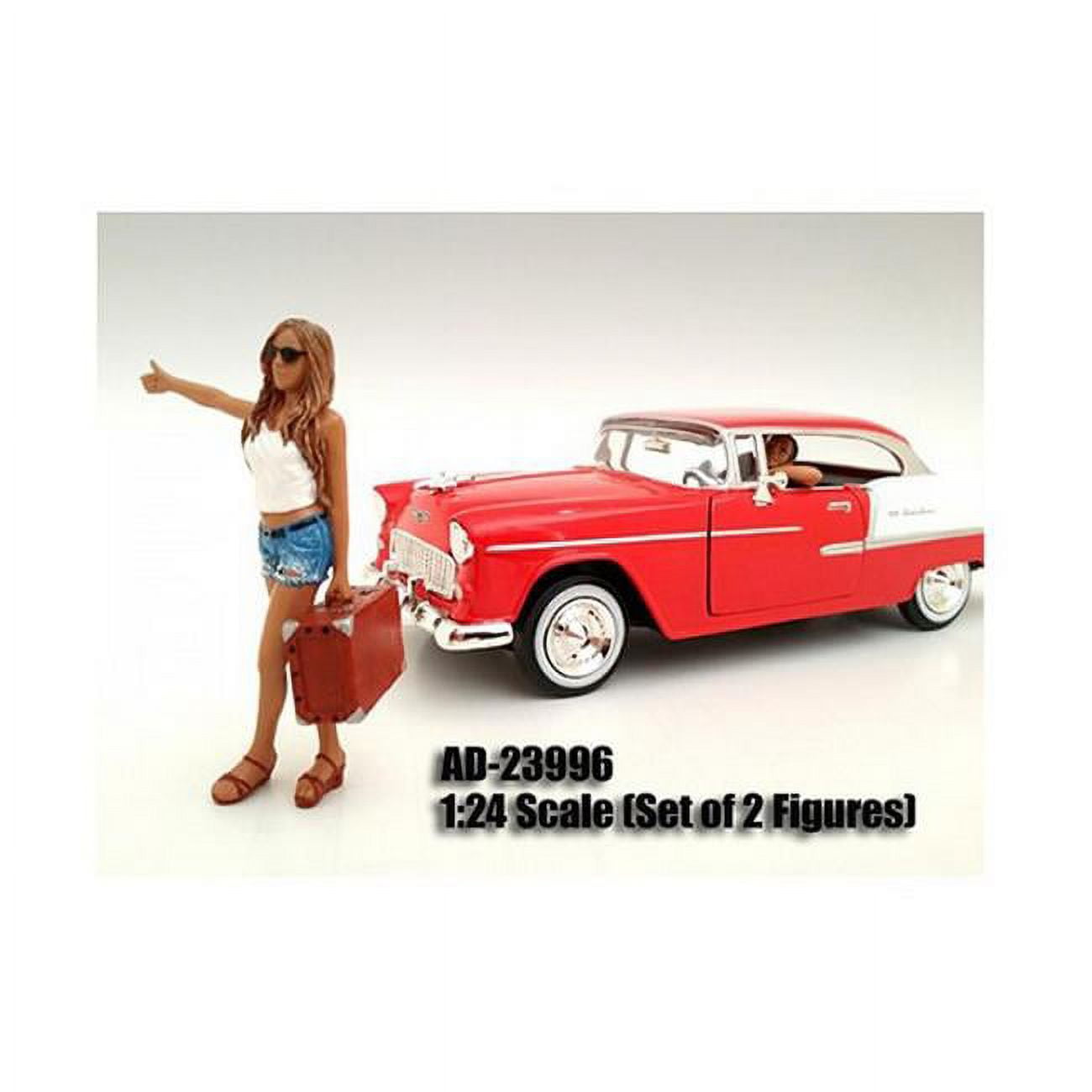 American Diorama 23996 Hitchhiker 2 Piece Figure Set for 1-24 Scale ...