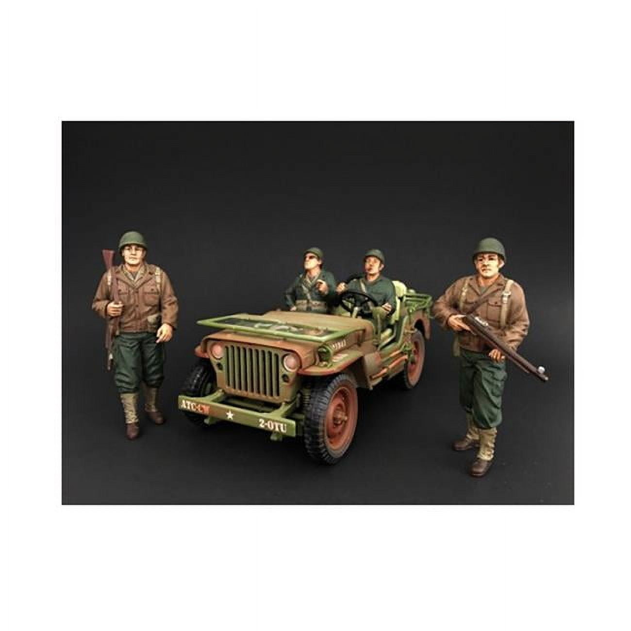 American Diorama 77410-77411-77412-77413 1 by 18 Scale US Army WWII 4 ...