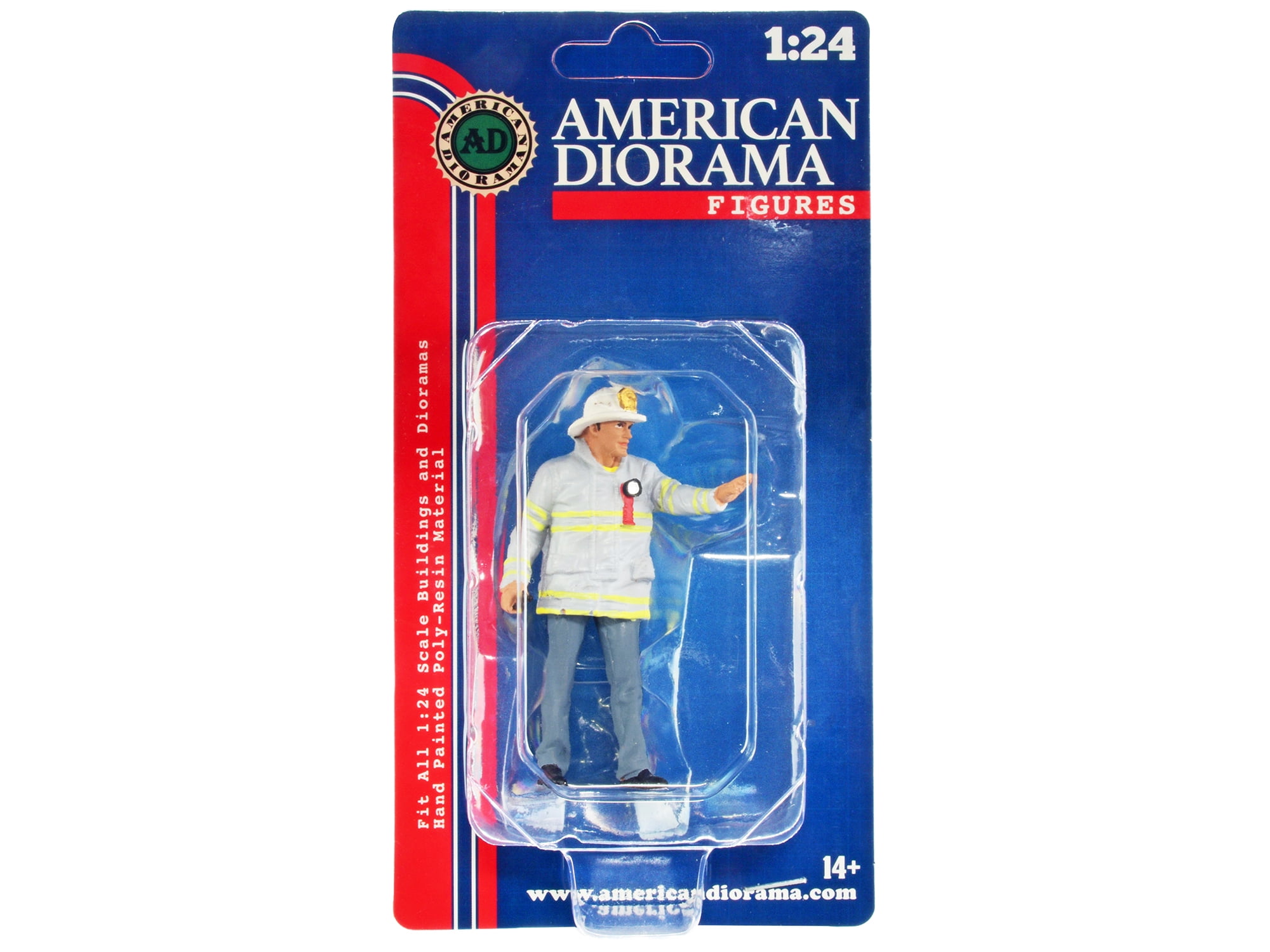 "Firefighters" Fire Captain Figure for 1/24 Scale Models by American ...