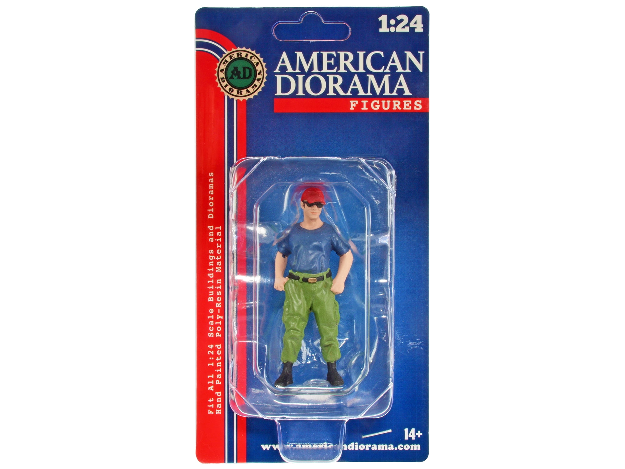 American Diorama AD76421 Firefighters Off Duty Figure for 1 by 24 Scale ...