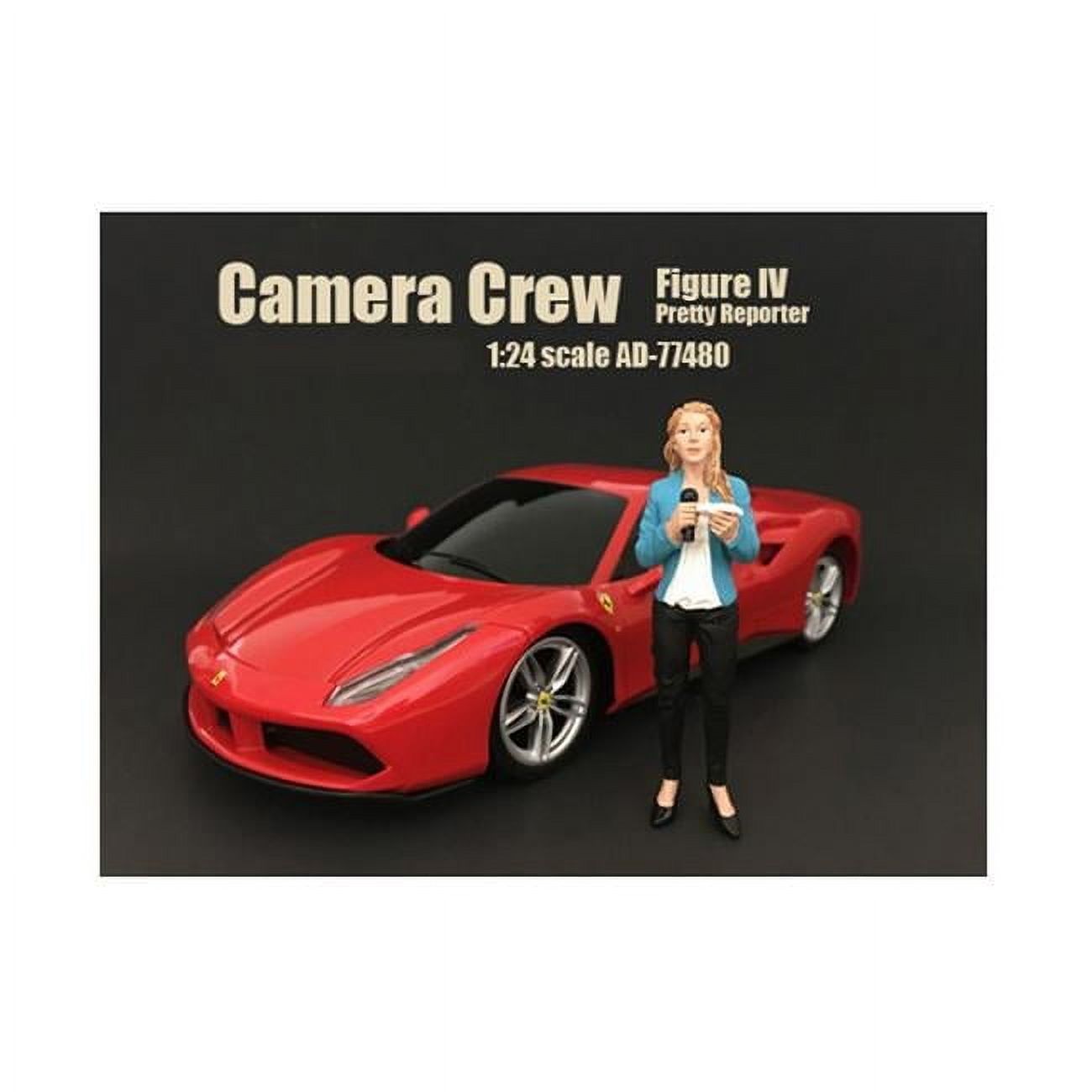 American Diorama Camera Crew Figure IV Pretty Reporter for 1:24 Scale ...