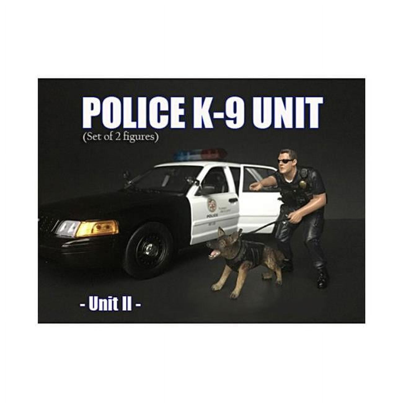 American Diorama Police Officer Figure with K9 Dog Unit II for 1 isto ...