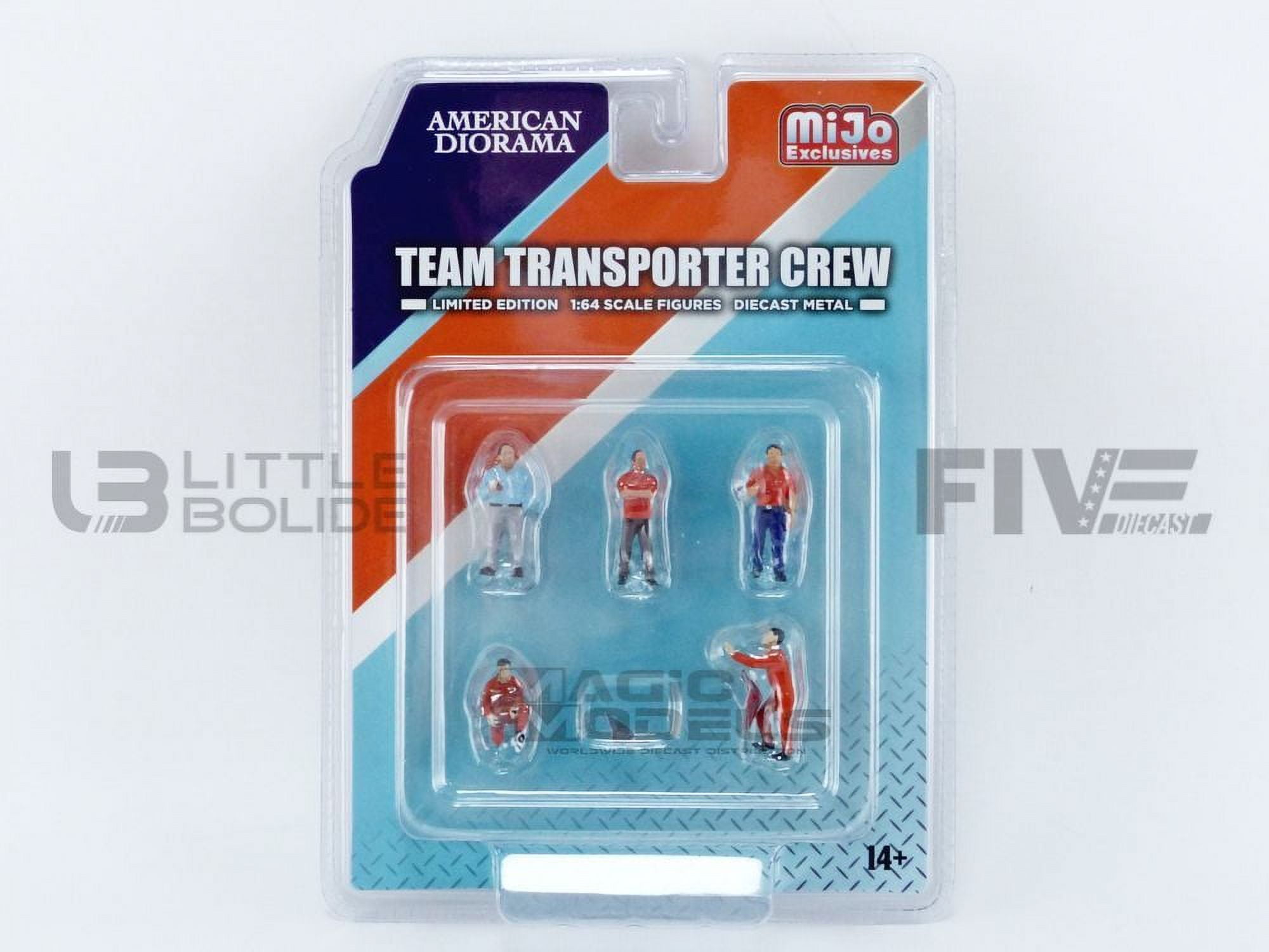 American Diorama Team Transporter Crew Scale Diecast 1 by 64 Scale ...