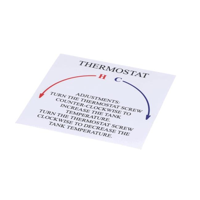 American Dish Service 289-9237 Decal, Thermostat Adjustment - Walmart.com