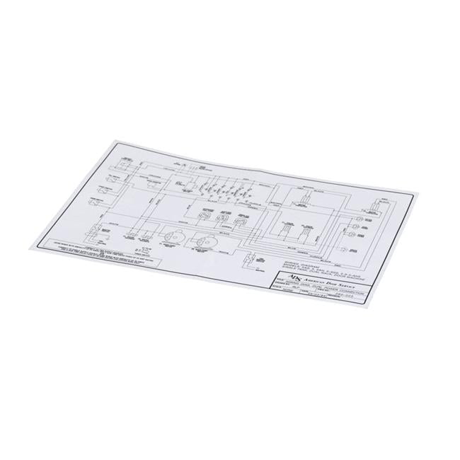American Dish Service 089-9202 Decal, Wiring Diagram, Model - Walmart.com