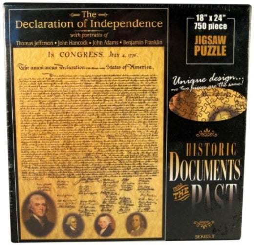 American Documents The Declaration of Independence Jigsaw Pu - Walmart.com