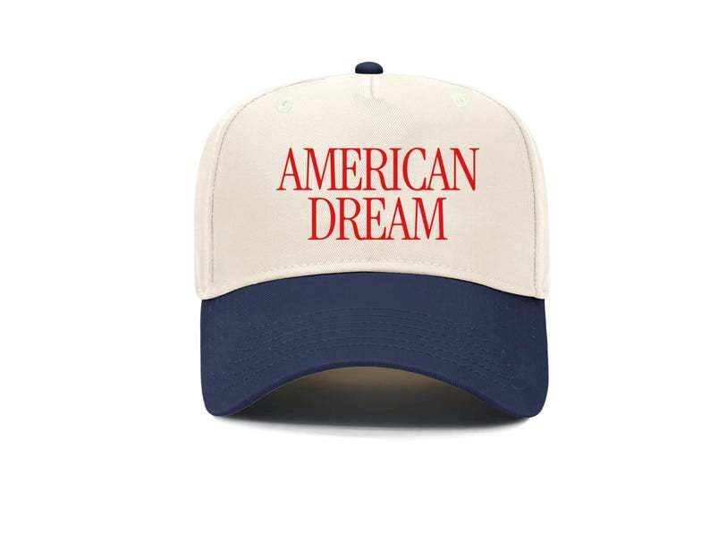 American Dream Hat for Memorial Day Hat Red Embroidered Western ...