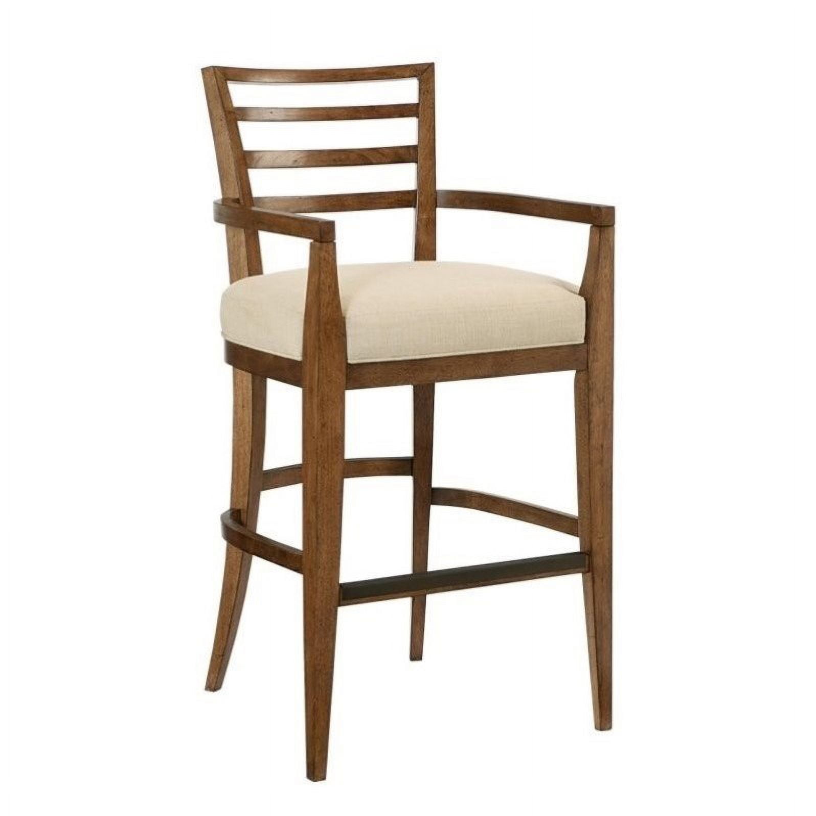 American Drew Grove Point 30" Ladderback Bar Stool in Warm Khaki ...