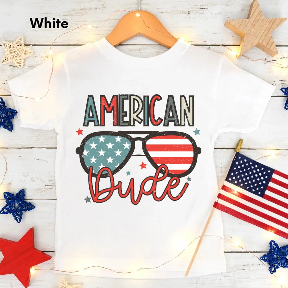 American Dude Kids Shirt Boys 4Th Of July Kids Shirt 4Th Of July ...