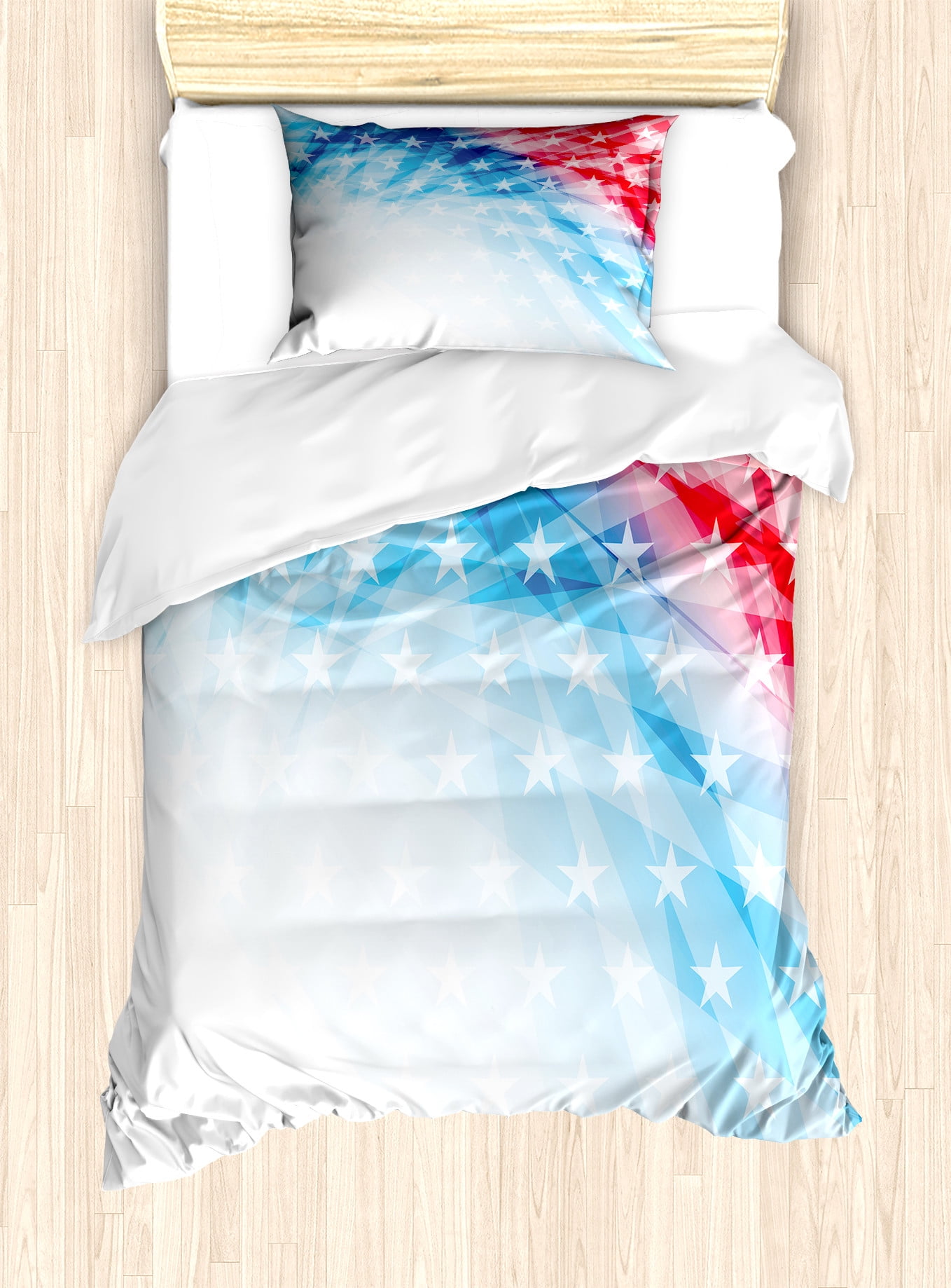 American Duvet Cover Set, United States of America National Flag Sketch ...