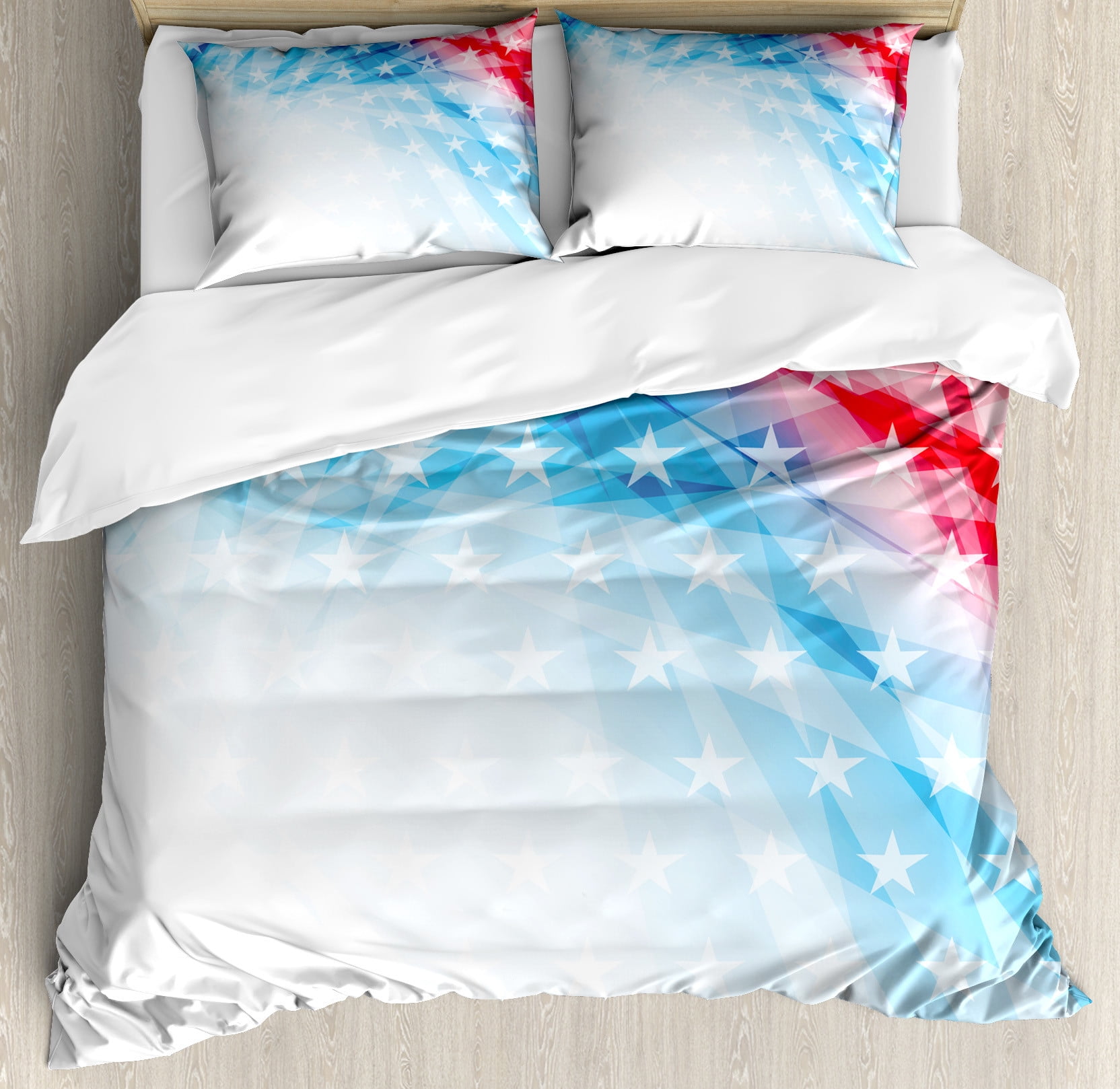 American Duvet Cover Set, United States of America National Flag Sketch ...