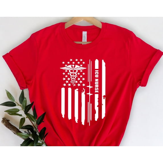 American ER ShirtNurse ShirtNurse TeesICU Nurse Montage ShirtsNurse ...
