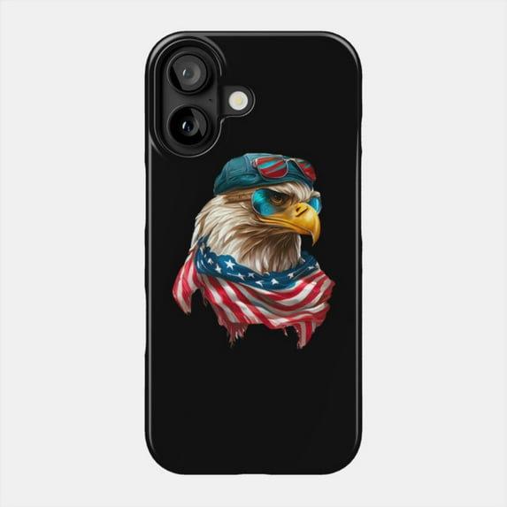 American Eagle 4th of July design Case for iPhone 11,12,13,14,15,16,17 ...
