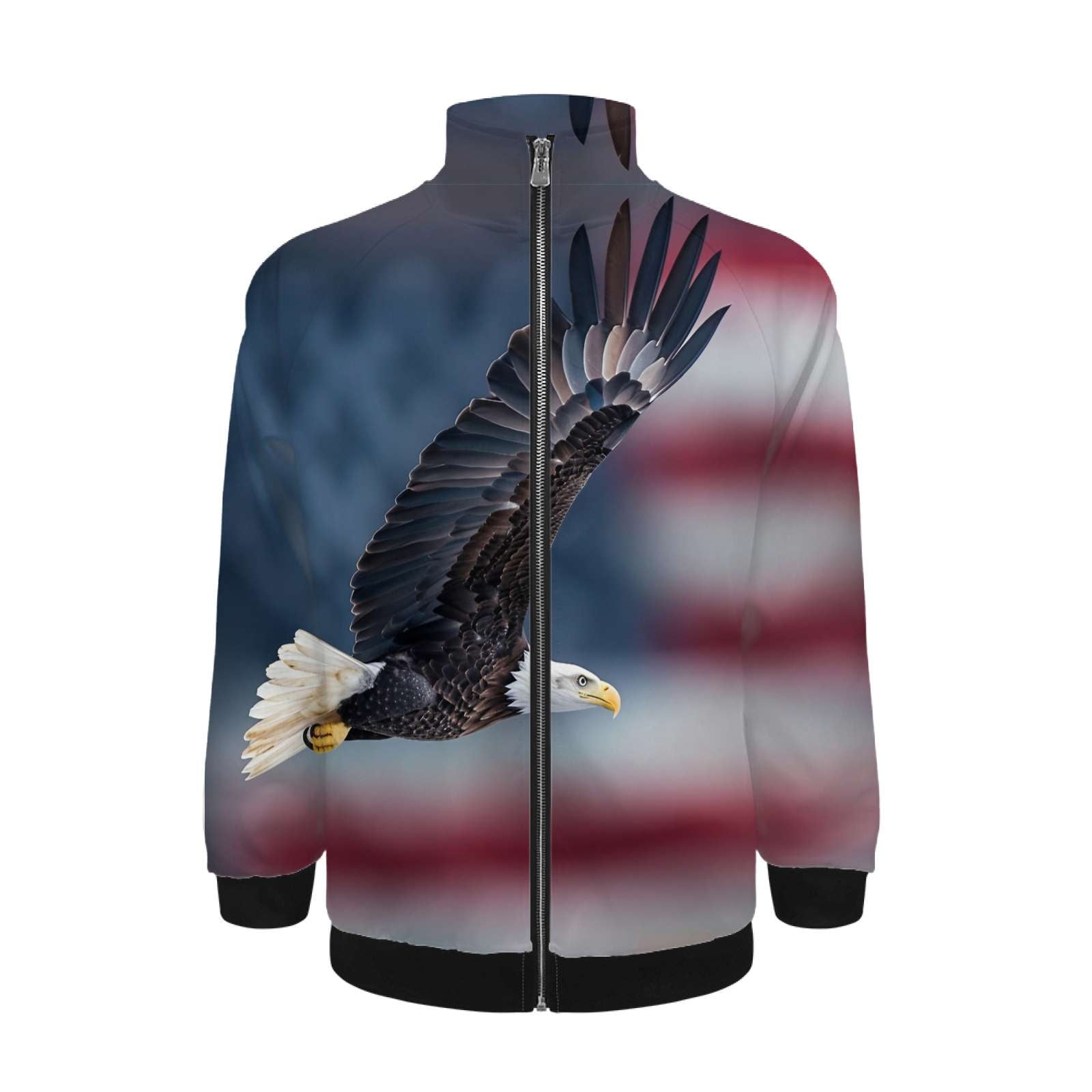 American Eagle, American Flag Jacket Men's Street Cool Long Sleeves ...
