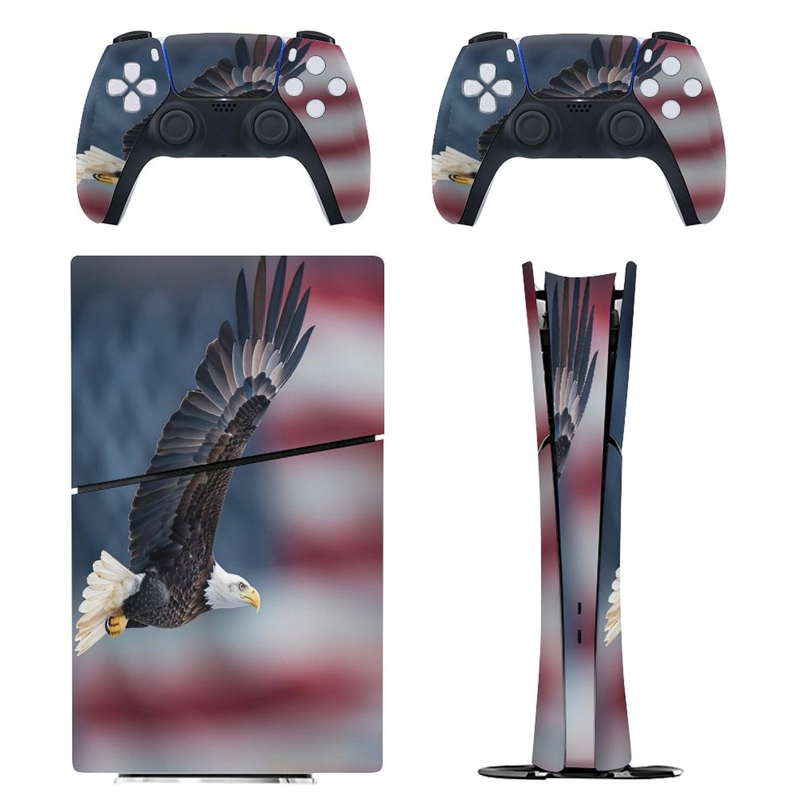 American Eagle, American Flag PS5/PS5 Pro/PS5 Slim Digital Disc Skin ...