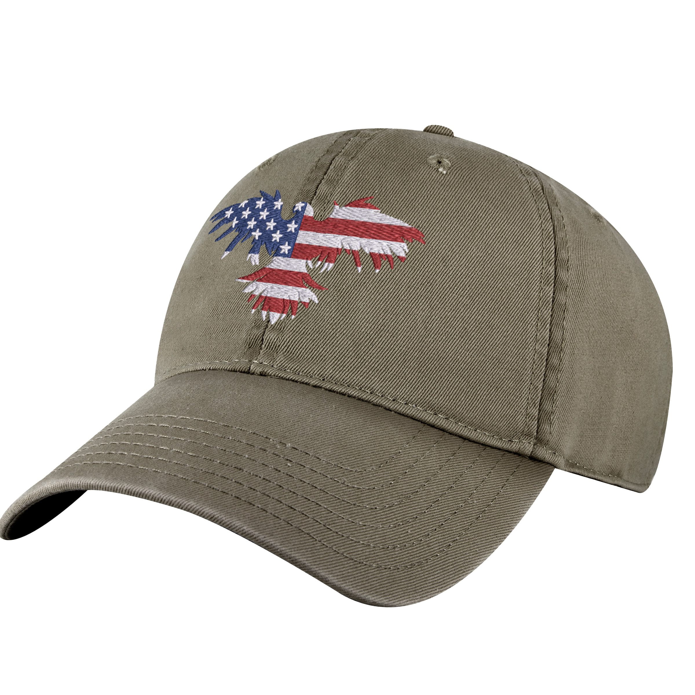 American Eagle Flag Hat – Patriotic USA Baseball Cap with Embroidered ...