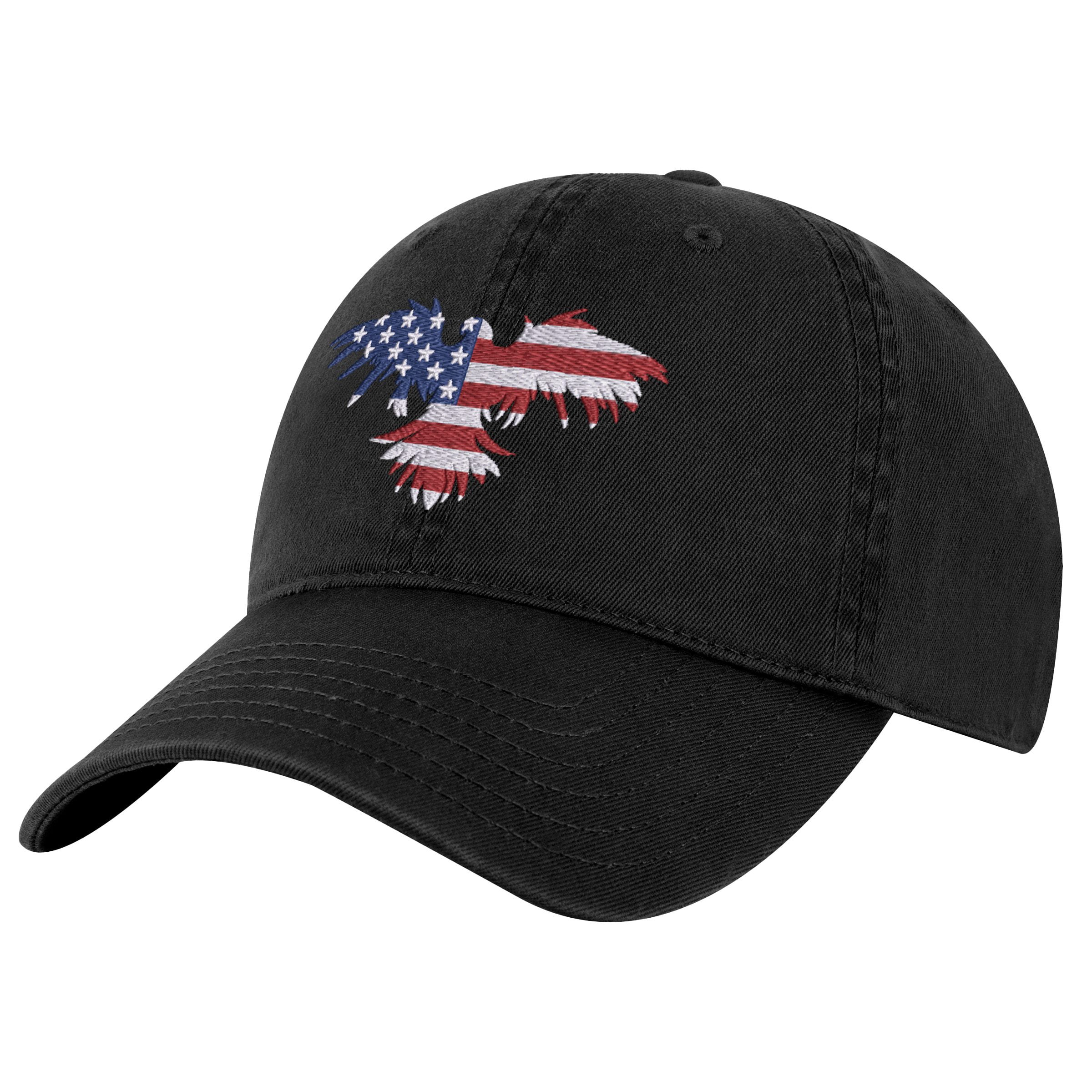 American Eagle Flag Hat – Patriotic USA Baseball Cap with Embroidered ...
