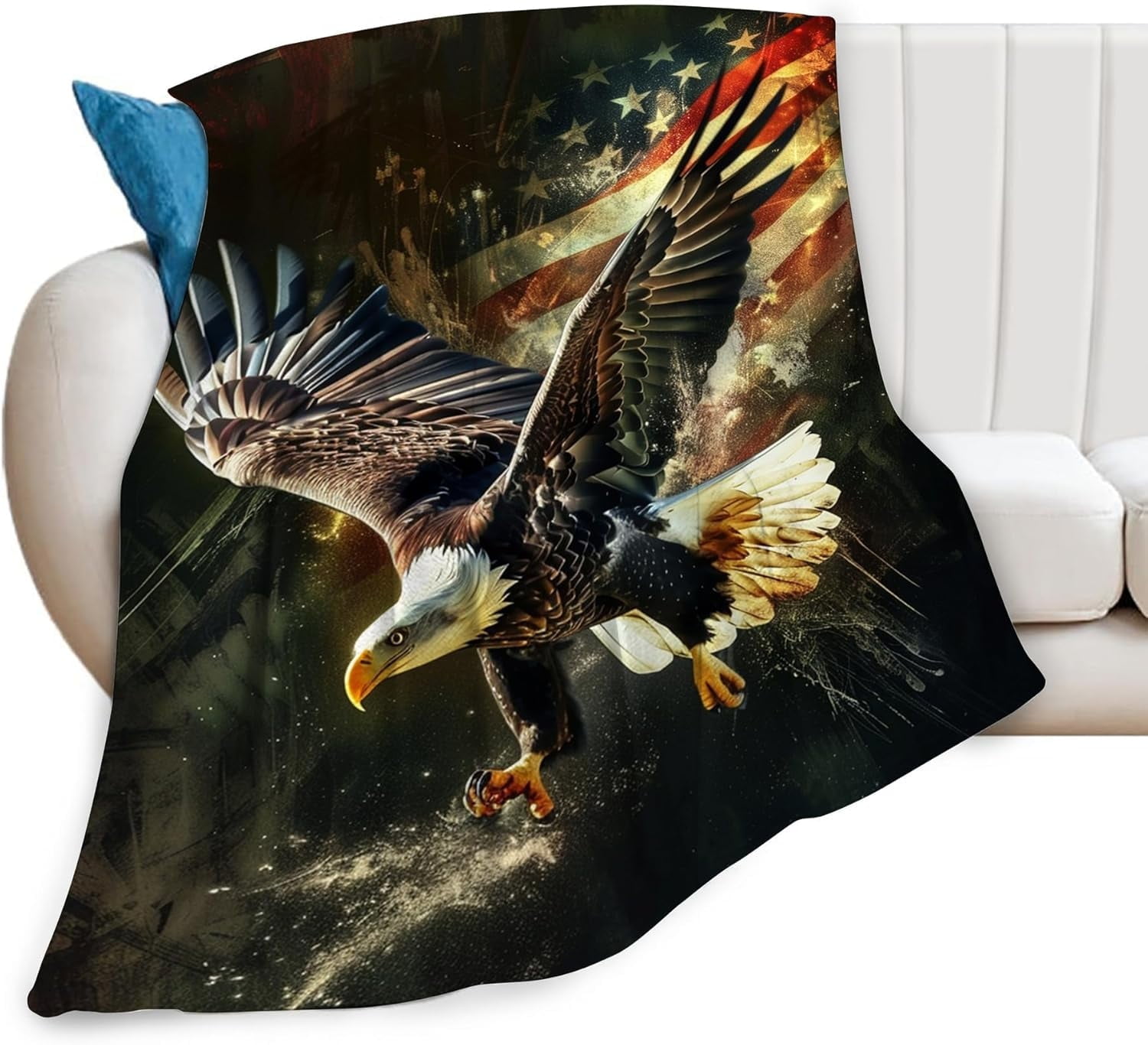 American Eagle Blanket Bald Eagle Throw Blanket Eagle Gifts and Decor ...