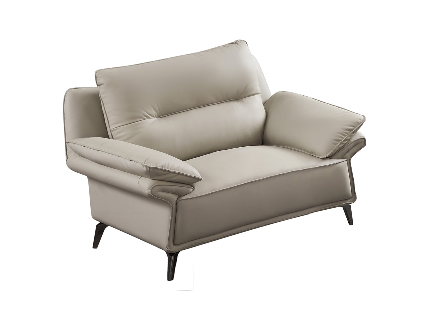 American Eagle EK-D836-LG-CHR Modern Light Gray Italian Top Grain ...