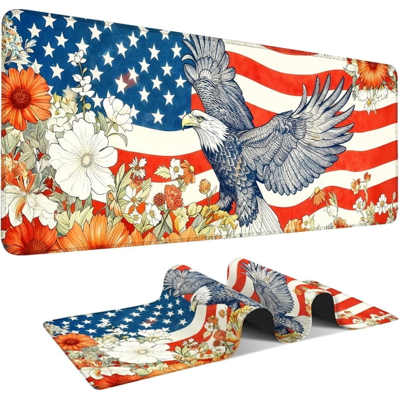 American Eagle Gaming Mouse Pad 31.5x11.8 Inch,Large Extended Desk Mat ...