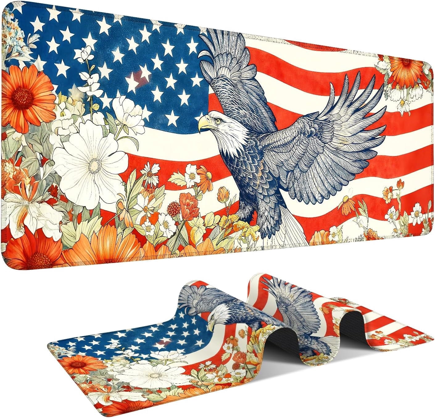 American Eagle Gaming Mouse Pad 31.5x11.8 Inch,Large Extended Desk Mat ...