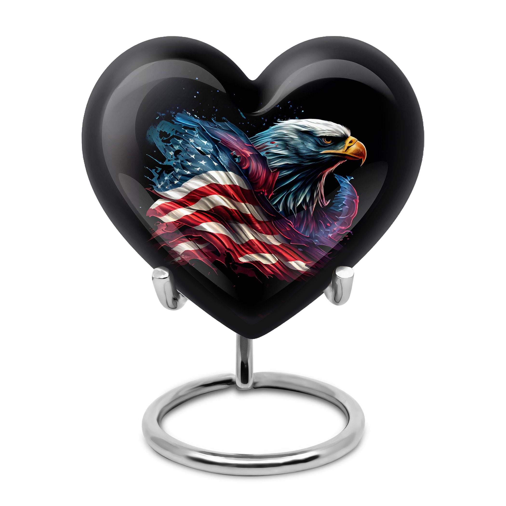 American Eagle Keepsake Urns For Ashes Heart - Cremation Urns For Human ...