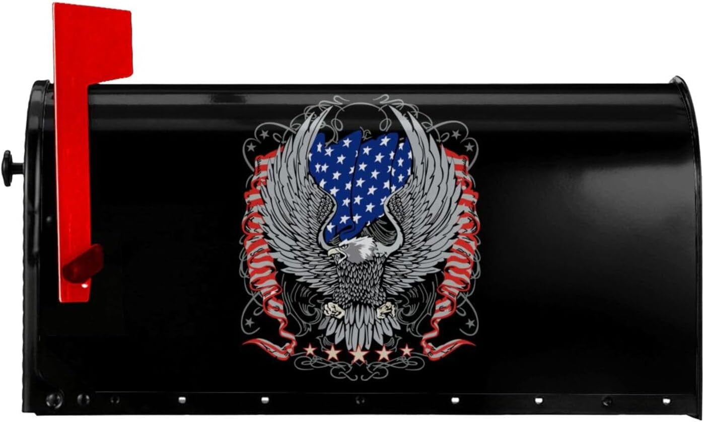 American Eagle Magnetic Mailbox Cover 21x18 in Home Decor Mailbox Cover ...