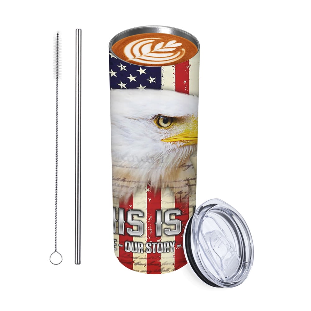 American Eagle Our Story 20oz Coffee Mug Cup,Stainless Steel Thermos ...