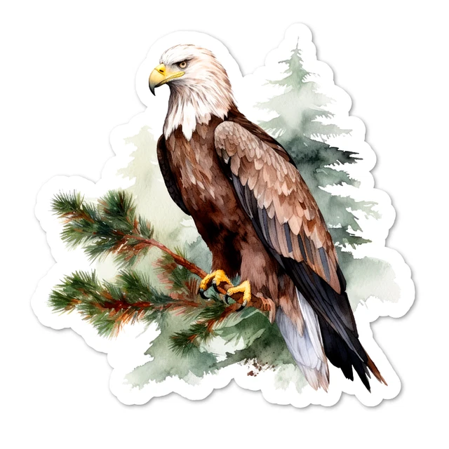 American Eagle Sticker, Water Resistant, Scrapbooking Laptop Water ...