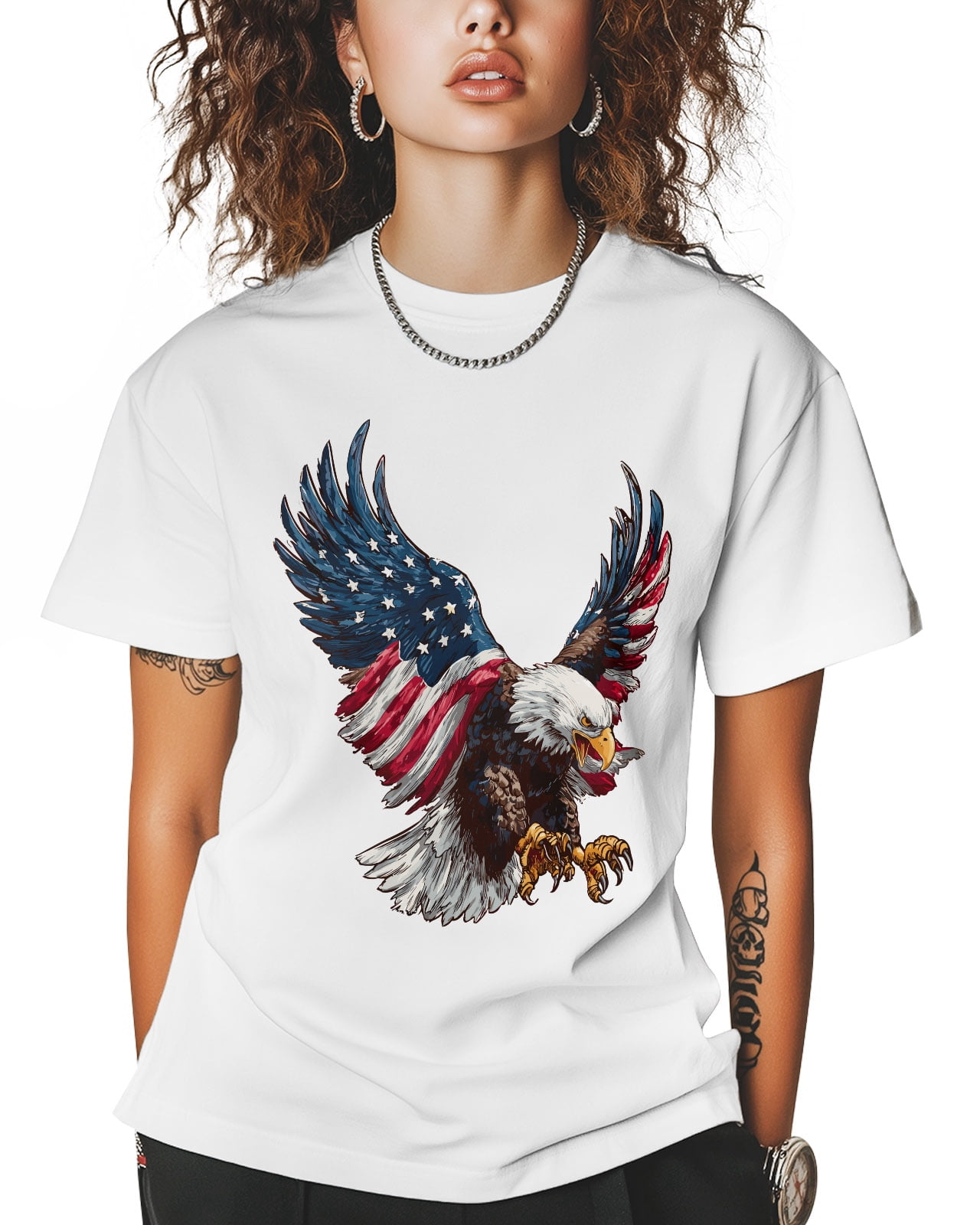 American Eagle T Shirts for Women Short Sleeve Cotton Crewneck T-Shirt ...