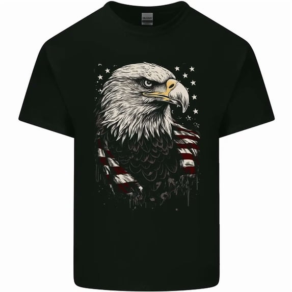 American Eagle With Usa Flag Mens Womens S-5XL T-Shirt - Walmart.com