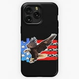 American Eagle with United States Flag Art iPhone Case 17 through 11 ...