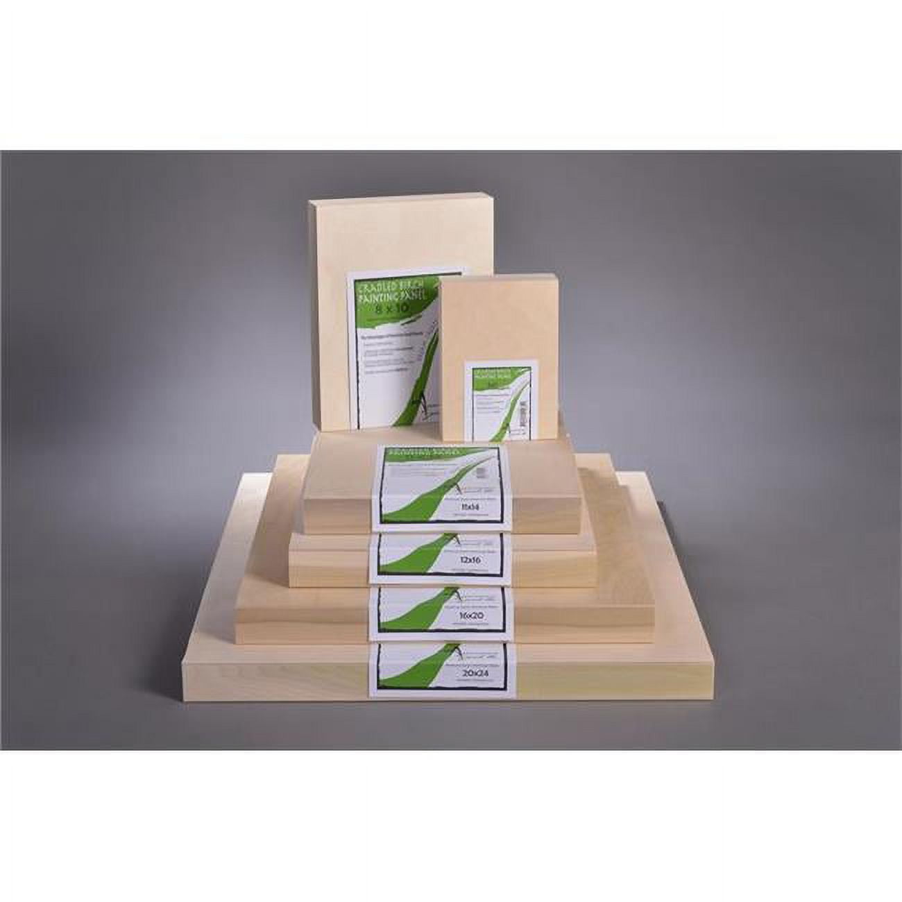 American Easel Wood Flat Panel Pack - 12" x 12", Flat Panel with Two 2 ...